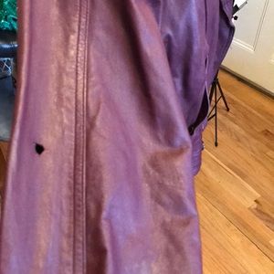 Jackets & Coats | Oversized 8s Burgundy Leather Jacket | Poshmark